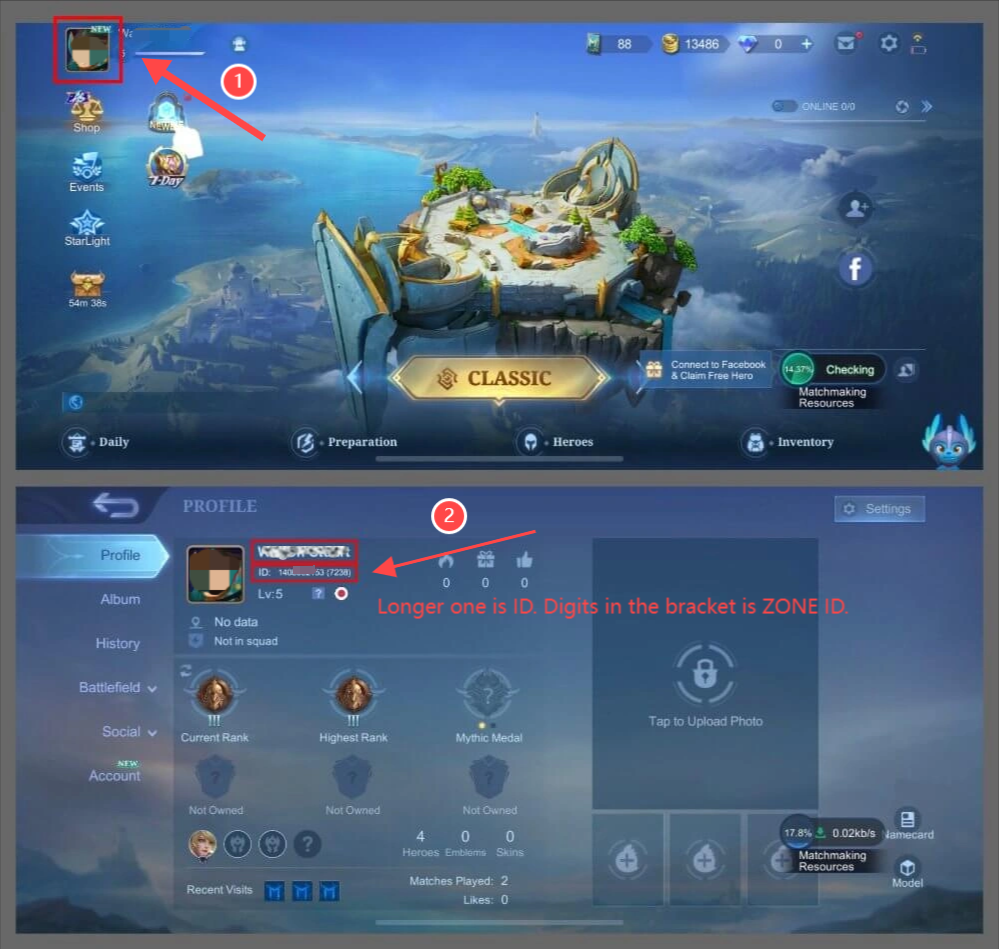 Top Up ML Diamonds | ML Recharge Diamond | U7BUY