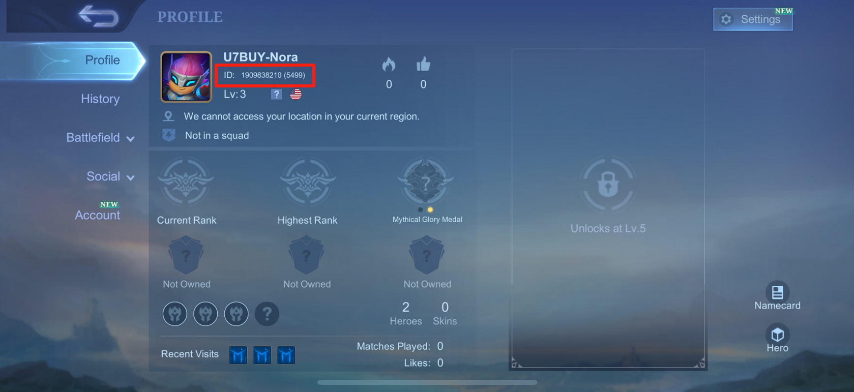 Top Up ML Diamonds | ML Recharge Diamond | U7BUY