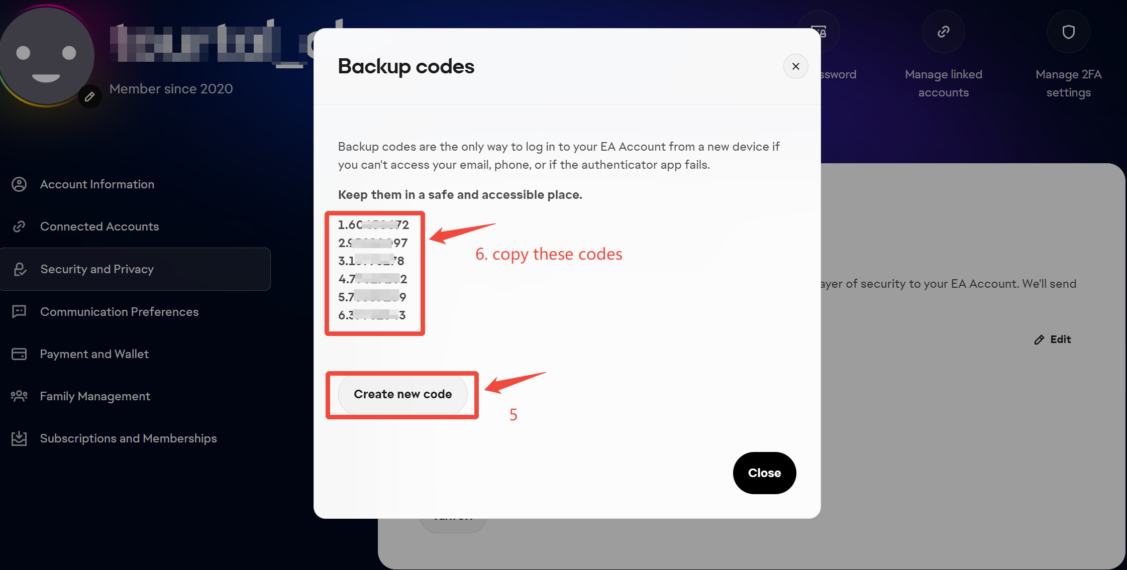 Order shows "Wrong Backup Code", how to Get EA Backup Codes? - Help ...